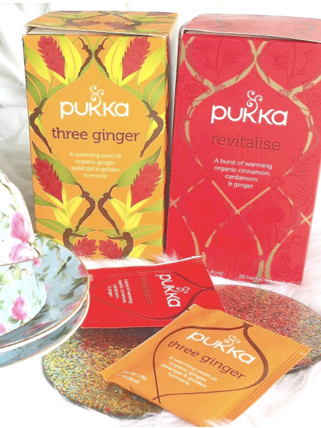 PUKKA TEA – THREE GINGER AND REVITALISE TEA BAGS – Candyfairy Blog